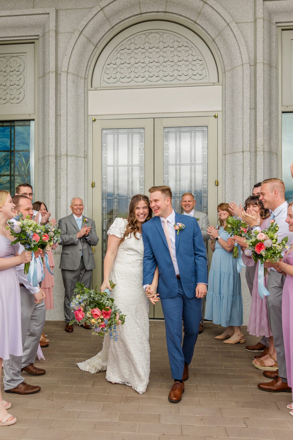 A Spring Wedding at the Orem LDS Temple - Lilac & Blush Pink