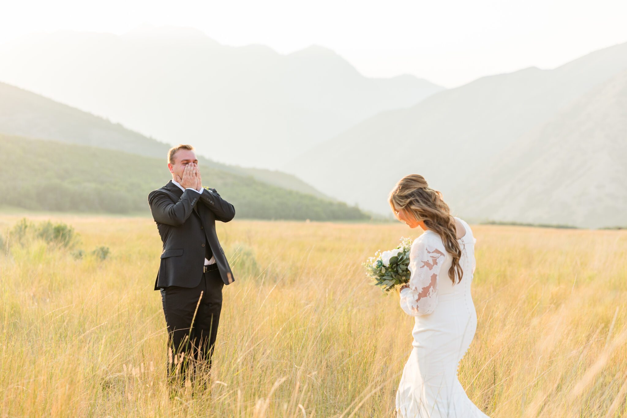 Romantic Bridal Portraits in the Provo Foothills - Utah Weddings
