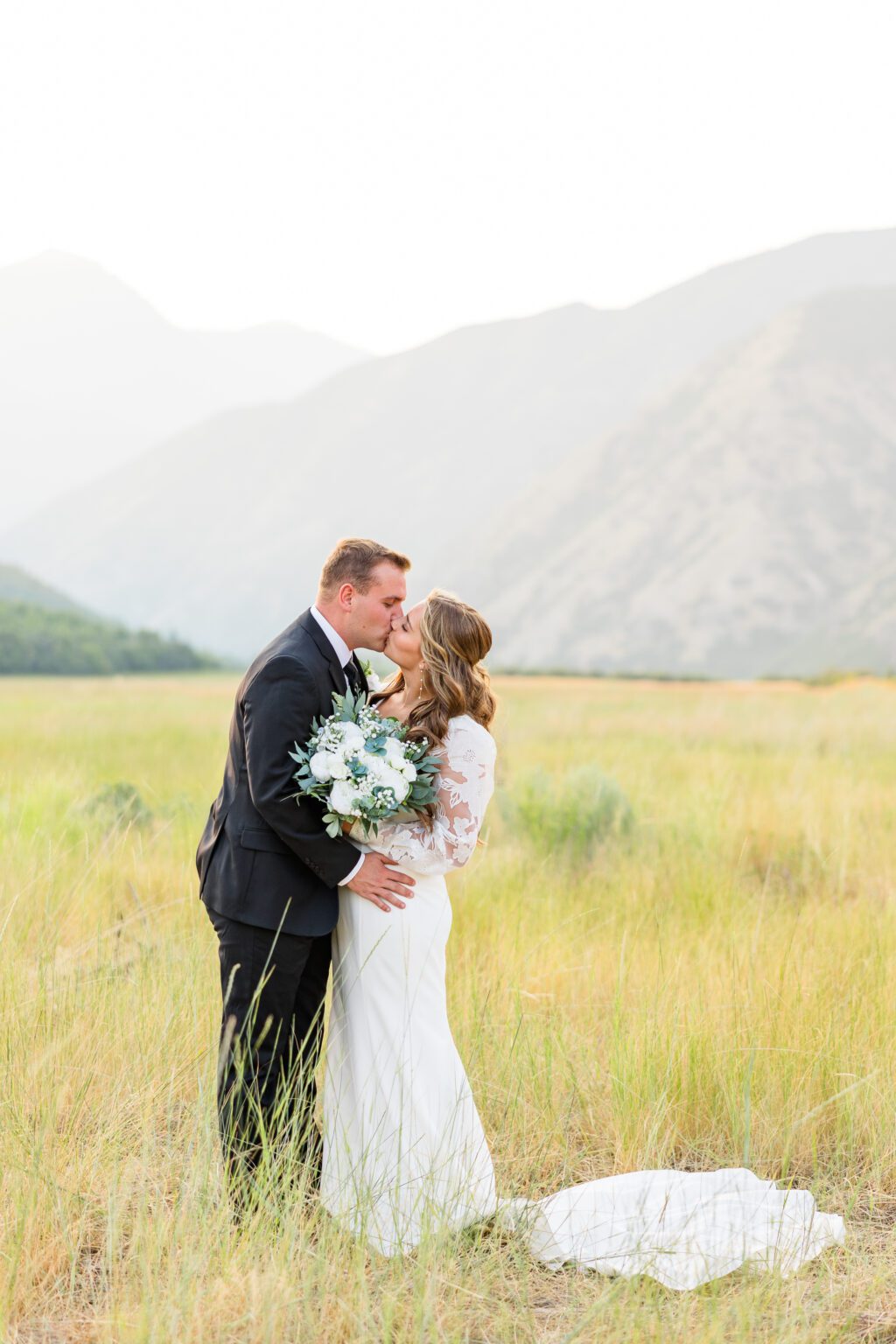 Romantic Bridal Portraits in the Provo Foothills - Utah Weddings