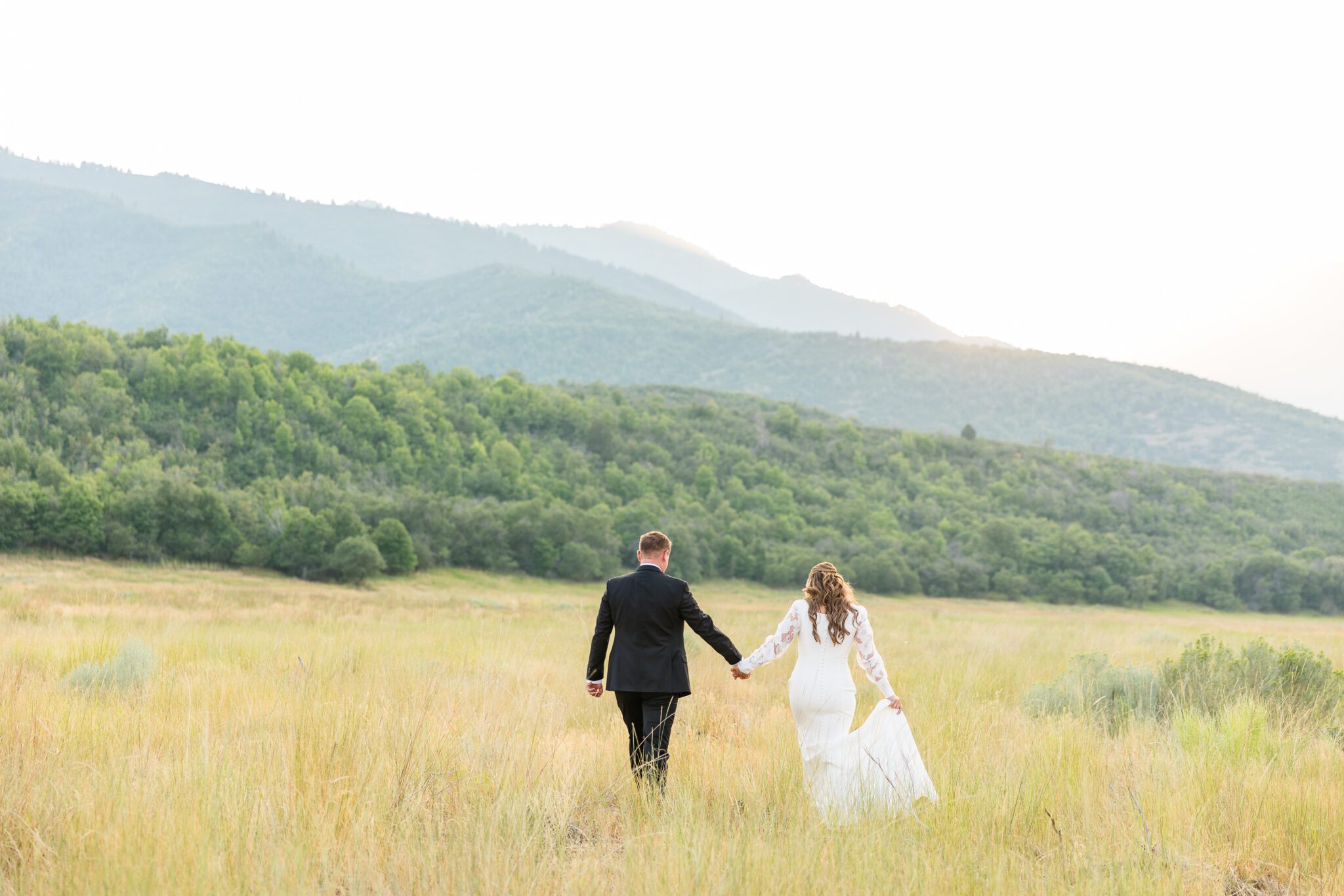 Romantic Bridal Portraits in the Provo Foothills - Utah Weddings