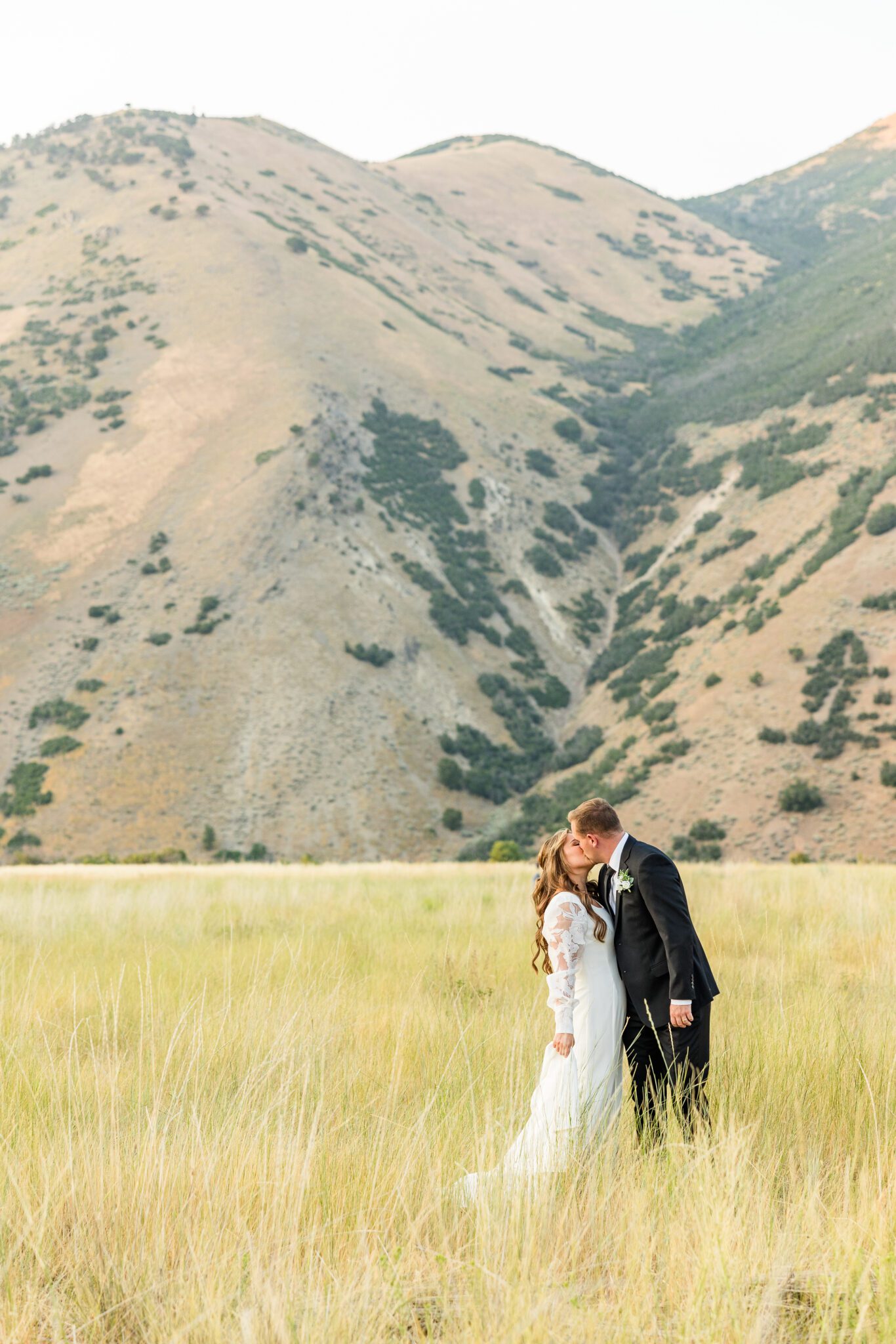 Romantic Bridal Portraits in the Provo Foothills - Utah Weddings