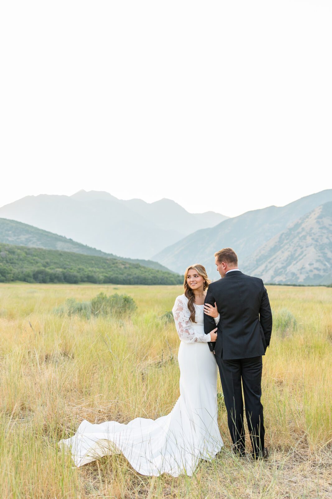 Romantic Bridal Portraits in the Provo Foothills - Utah Weddings