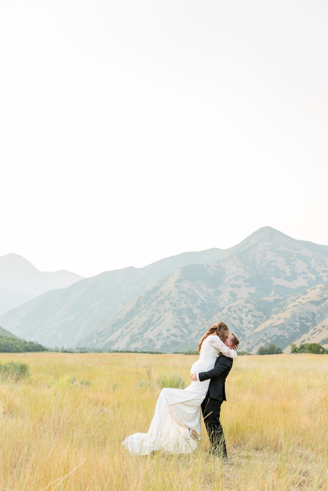 Romantic Bridal Portraits in the Provo Foothills - Utah Weddings